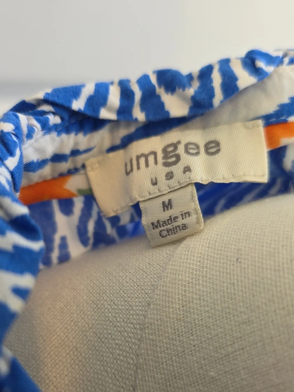 Umgee | Dresses | Umgee Blue And White Abstract Print Dress | Poshmark